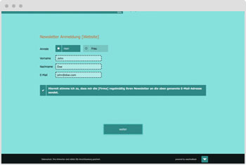 Create Newsletter Subscription | Survey Template