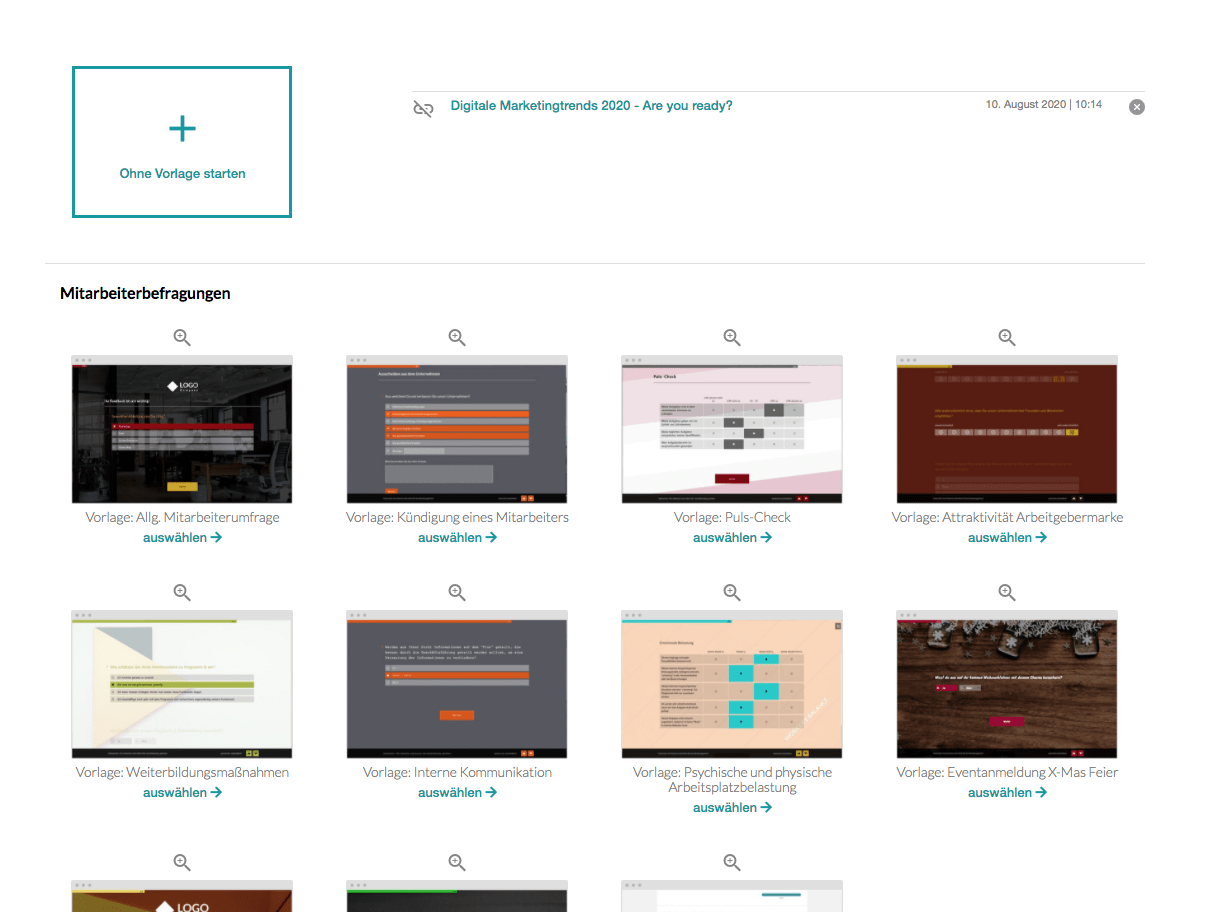 Fragebogen & Feedbackbogen erstellen | Kostenlos | 80+ Vorlagen