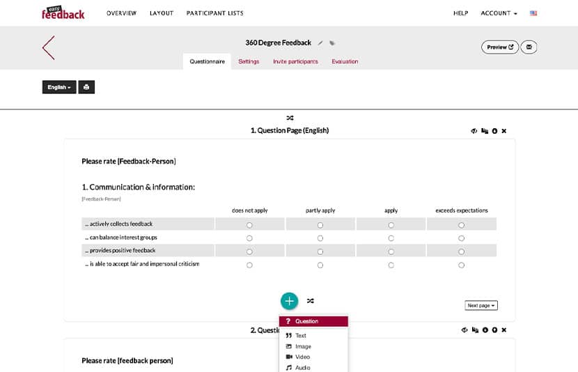 360 Degree Feedback Tool: GDPR compliant surveys