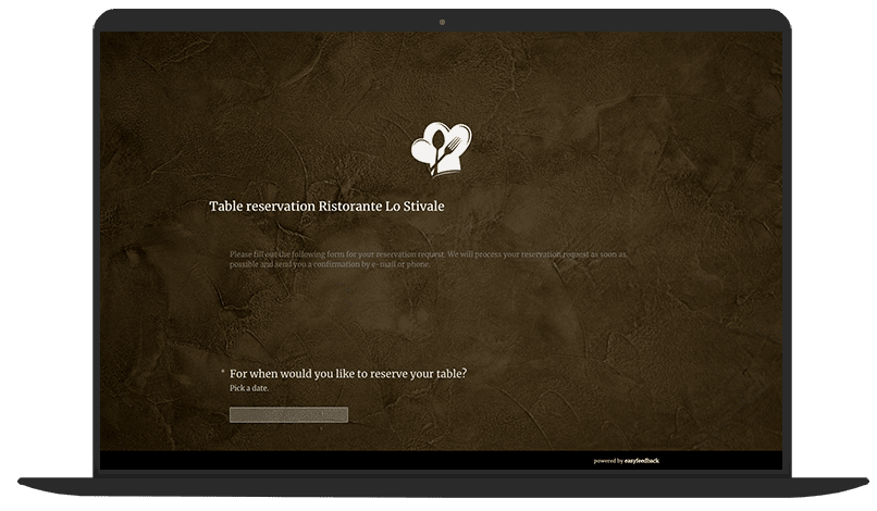 Reservation Form | Survey Template