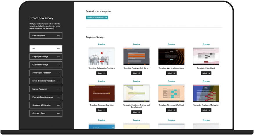 Create & conduct free online feedback forms & sheets here!
